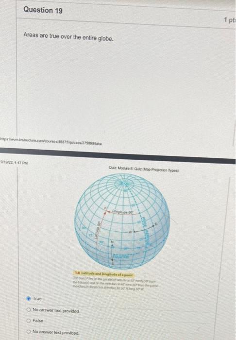 Solved Areas are true over the entire globe. Ouz: Mosie | Chegg.com