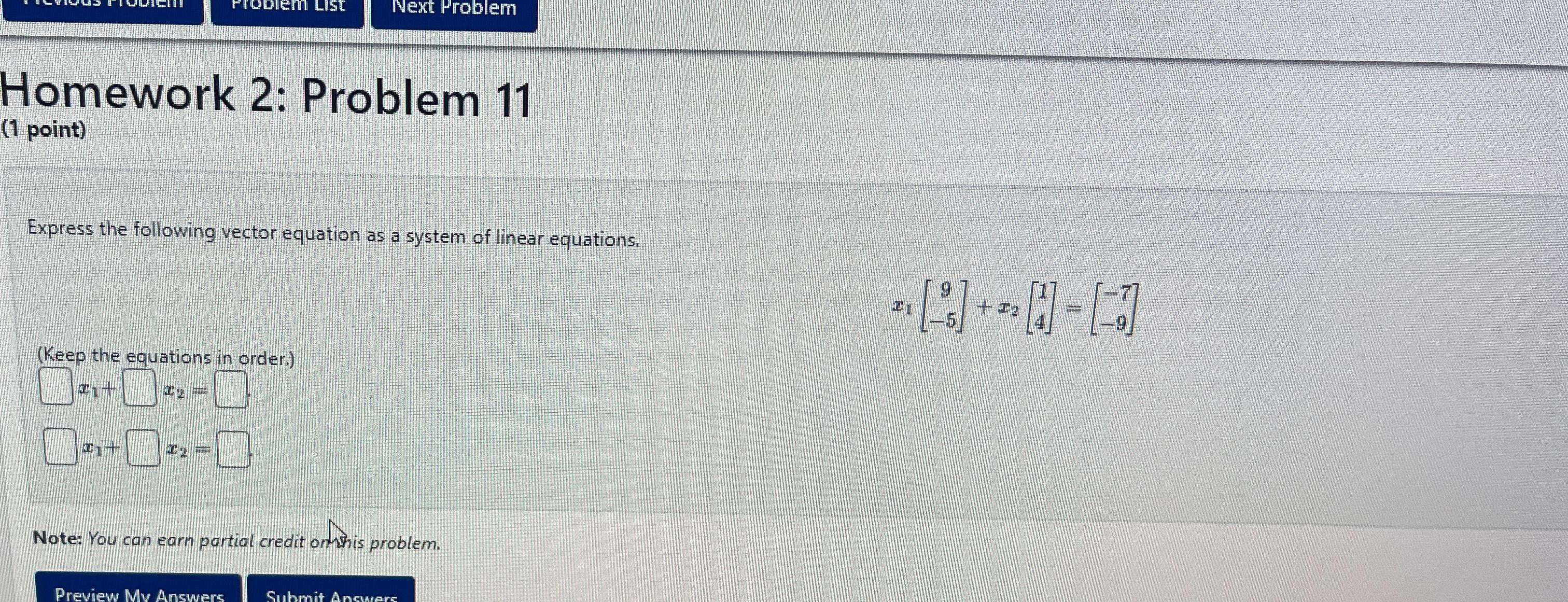 Solved Homework 2: Problem 11(1 ﻿point)Express the following | Chegg.com