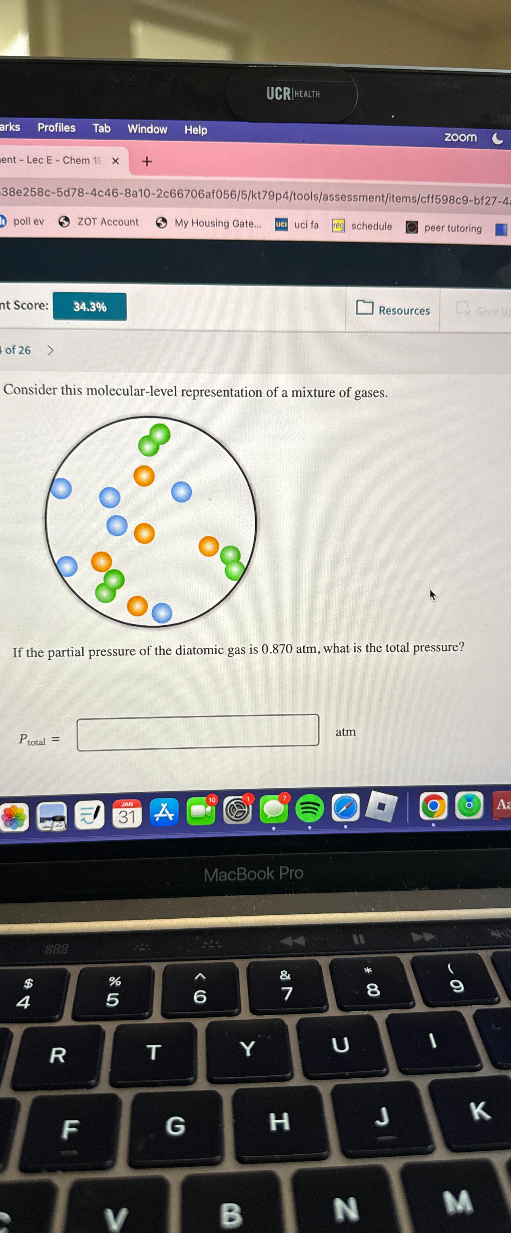 Solved arks Profiles Tab Window Helpzooment - ﻿Lec E - ﻿Chem | Chegg.com