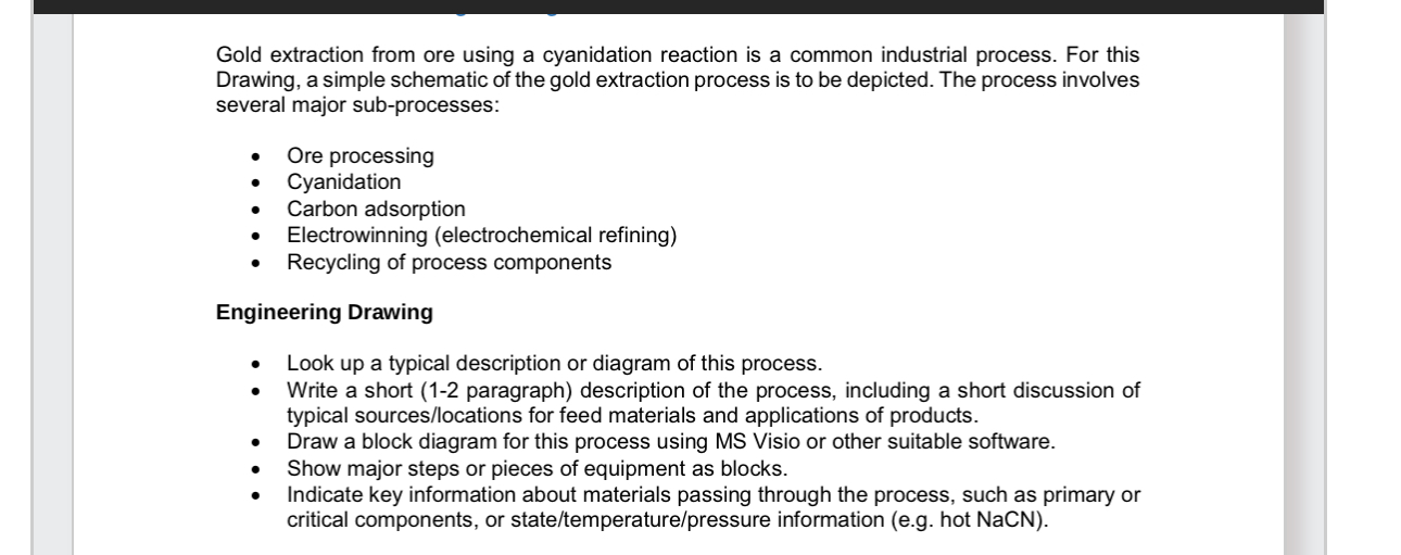 Solved Gold extraction from ore using a cyanidation reaction | Chegg.com