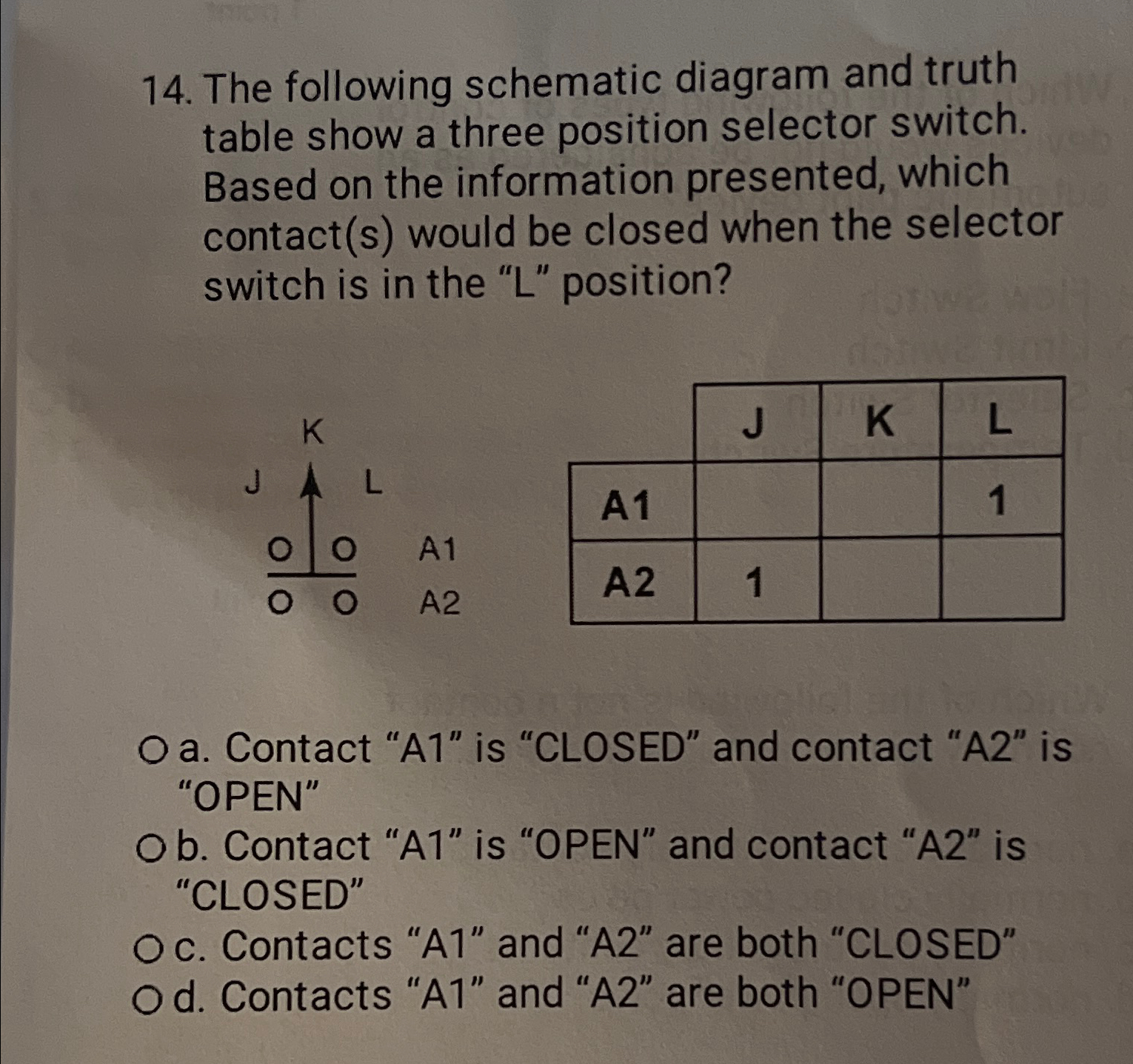 Solved The following schematic diagram and truth table show | Chegg.com