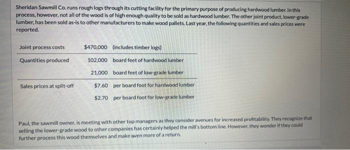 Solved Oriole \& Sons produces tomato juice and tomato puree | Chegg.com