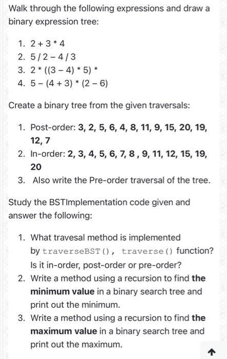 Solved Walk through the following expressions and draw a | Chegg.com