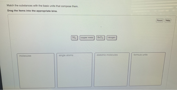 Solved Match the substances with the basic units that | Chegg.com