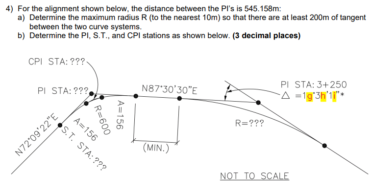 Solved For the alignment shown below, the distance between | Chegg.com