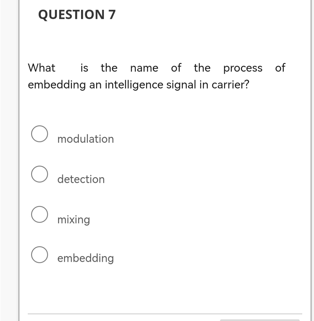 QUESTION 7What is the name of the process of | Chegg.com