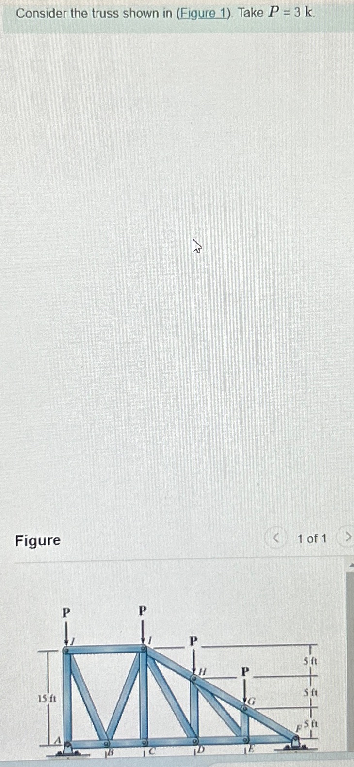 Consider the truss shown in (Figure 1). ﻿Take | Chegg.com
