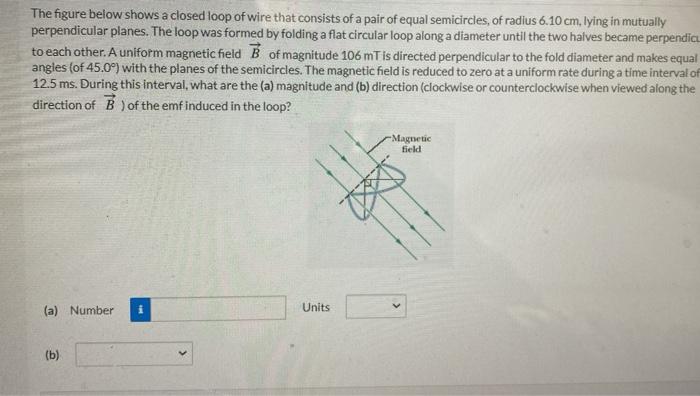 Solved The figure below shows a closed loop of wire that | Chegg.com