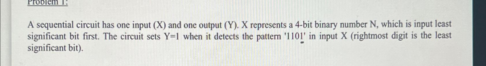 Solved A sequential circuit has one input (x) ﻿and one | Chegg.com
