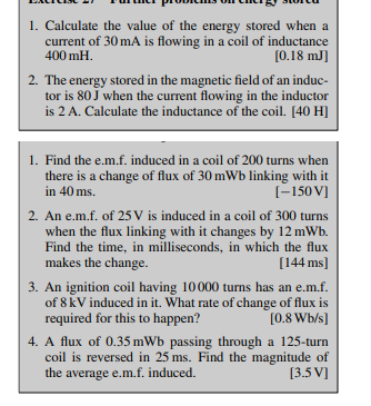 Solved Calculate the value of the energy stored when | Chegg.com