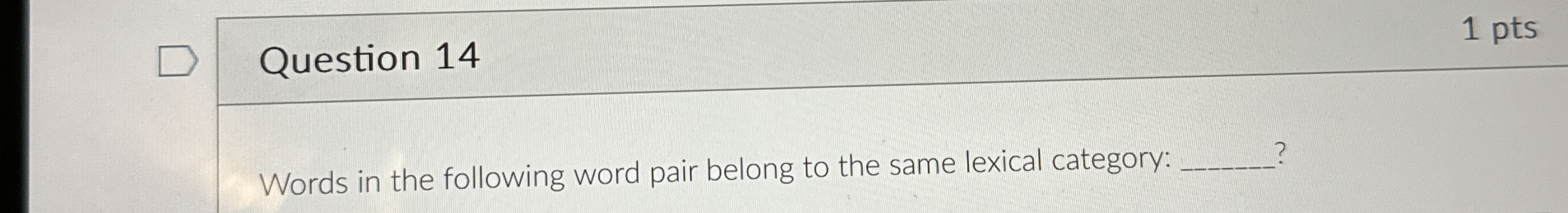 Solved Question 141 ﻿ptsWords in the following word pair | Chegg.com