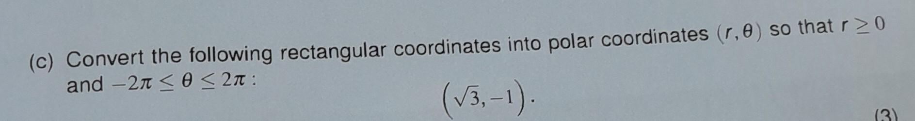 Solved (a) Plot the following points in the same polar | Chegg.com