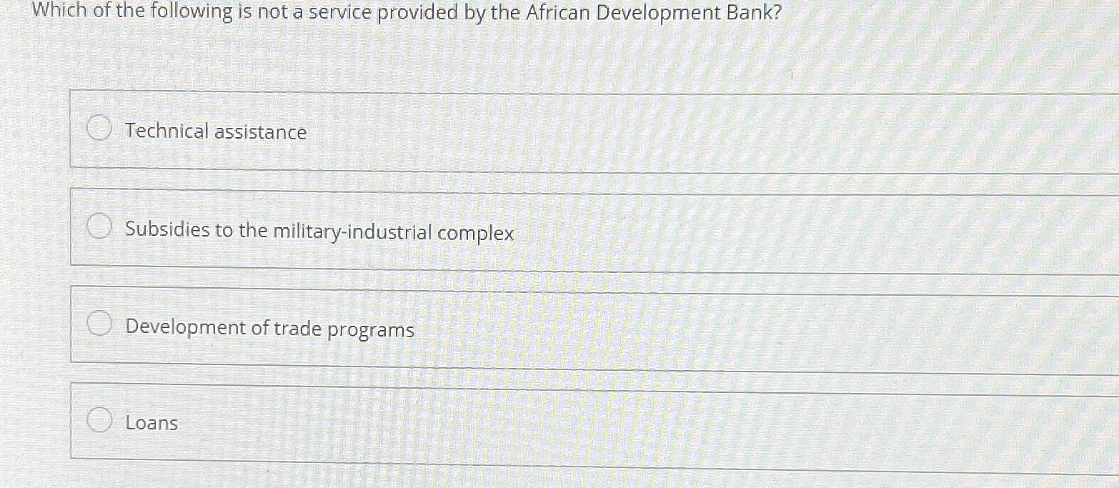 Solved Which of the following is not a service provided by | Chegg.com