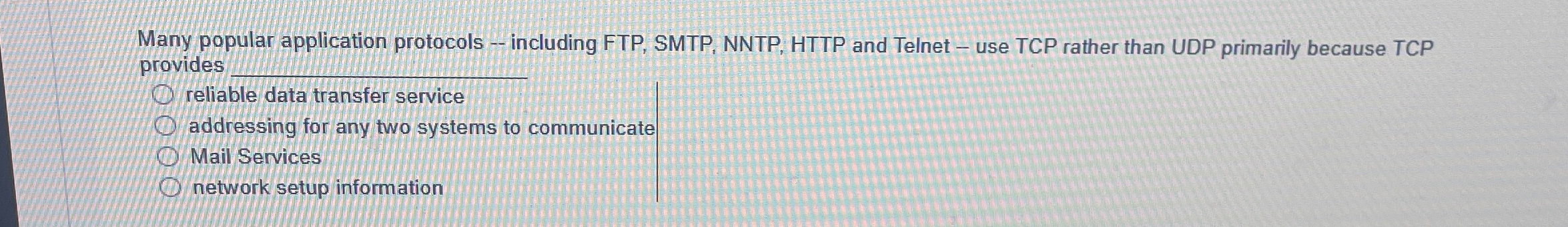 Solved Many popular application protocols -- ﻿including FTP, | Chegg.com