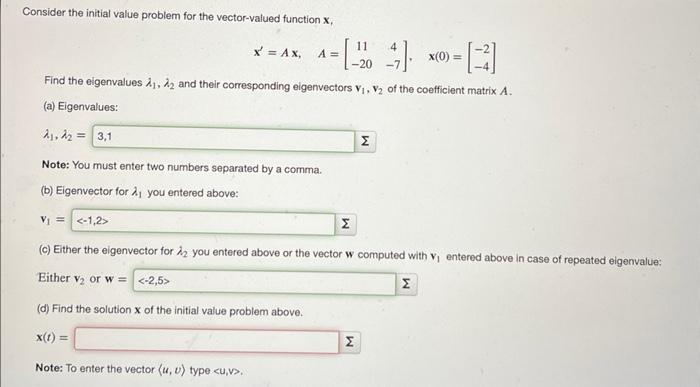 Solved Consider the initial value problem for the | Chegg.com