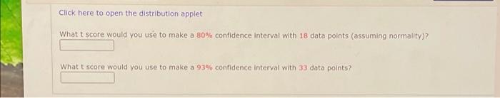 Solved Click here to open the distribution applet Whattscore | Chegg.com