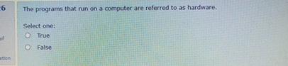 Solved 6 ﻿The programs that run on a computer are referred | Chegg.com