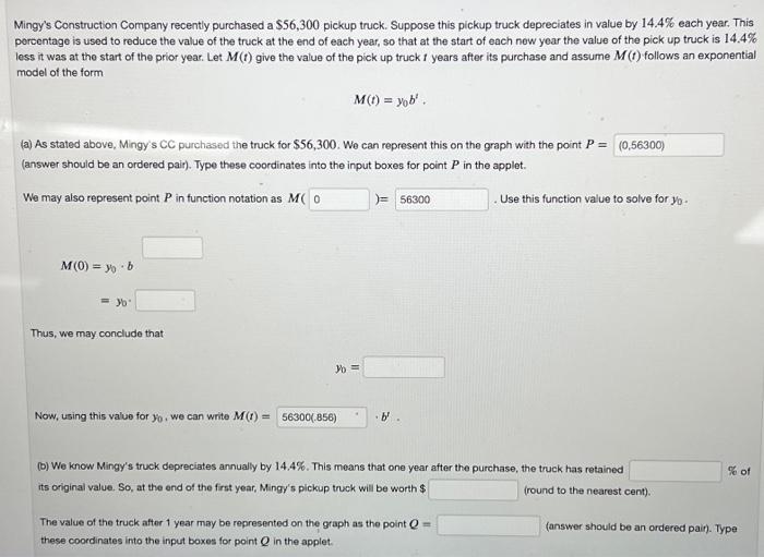 Mingy's Construction Company recently purchased a | Chegg.com