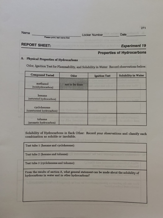 Solved 271 Name Locker Number Date Please print last name | Chegg.com