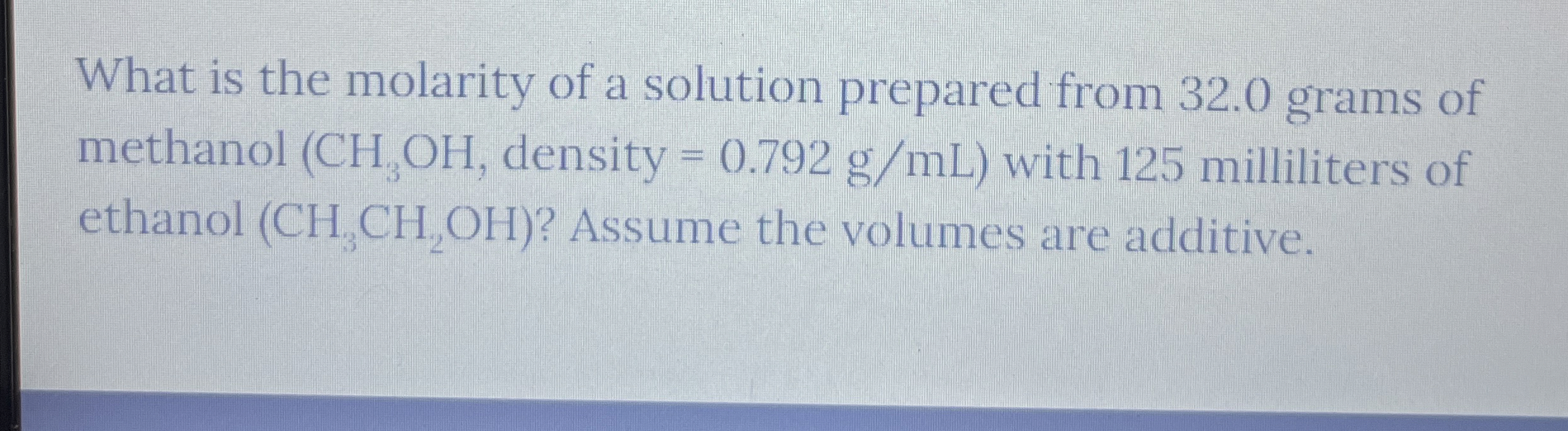 What is the molarity of a solution prepared from 32.0 | Chegg.com