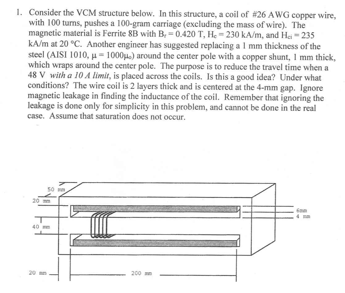 Solved Consider the VCM structure below. In this structure, | Chegg.com