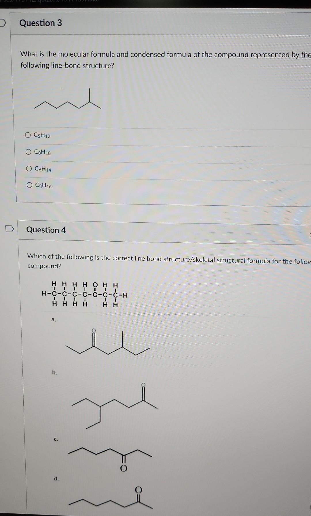 Solved Which of the following are alkanes? (select all that | Chegg.com