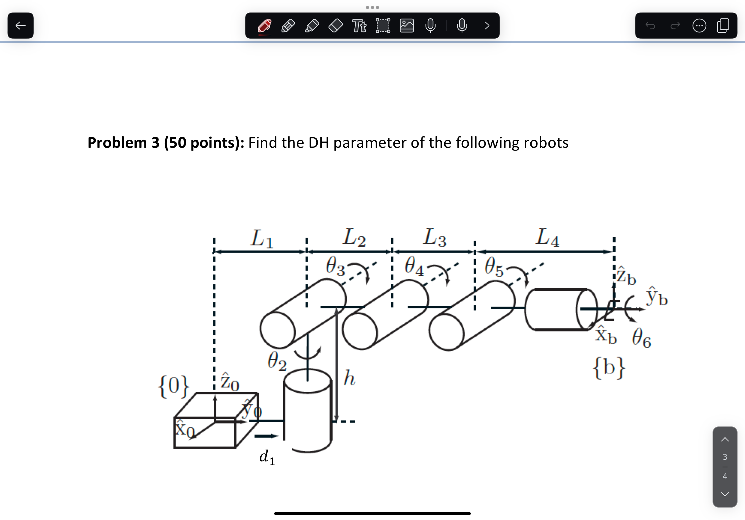 Solved larr『㒸(1)↩↪(.)Find the homogenous transformation, | Chegg.com