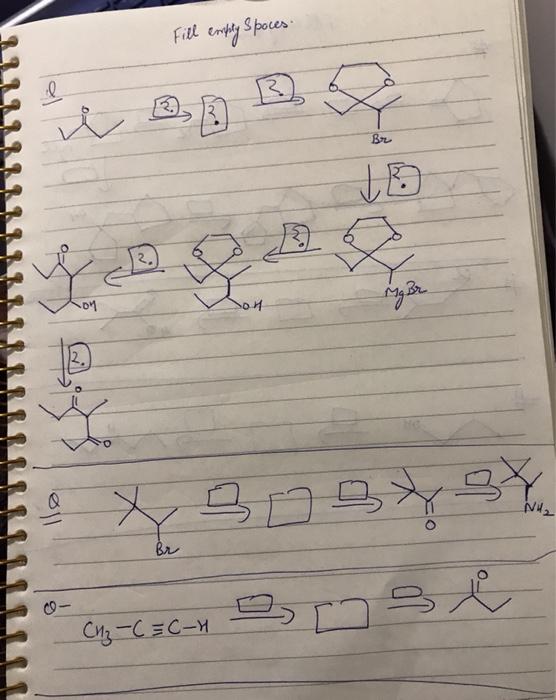 Solved Fill empty spaces. Br сер ете Mg Br E) мі, хар во да | Chegg.com