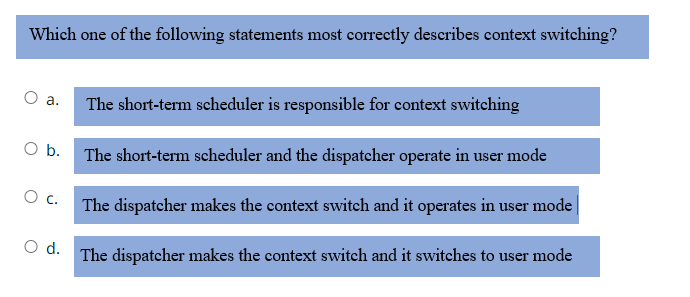 Solved Which one of the following statements most correctly | Chegg.com