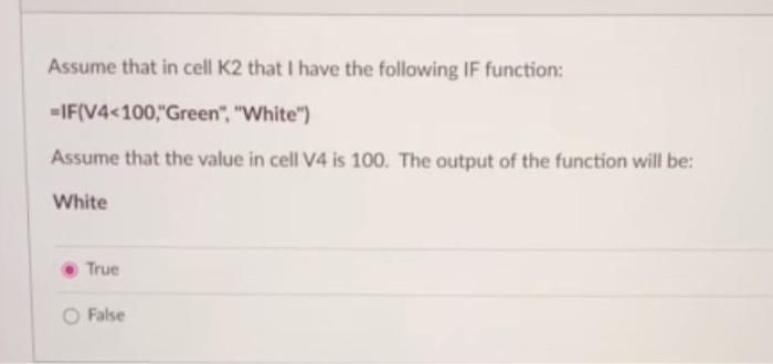 Solved Assume that in cell K2 that I have the following IF | Chegg.com
