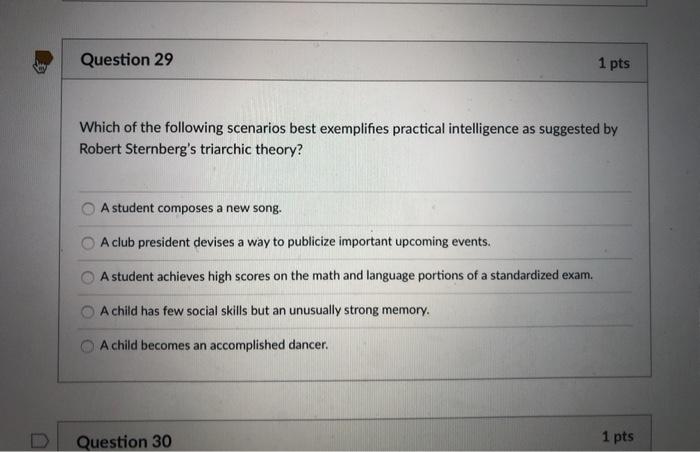 Solved Question 29 1 pts Which of the following scenarios | Chegg.com