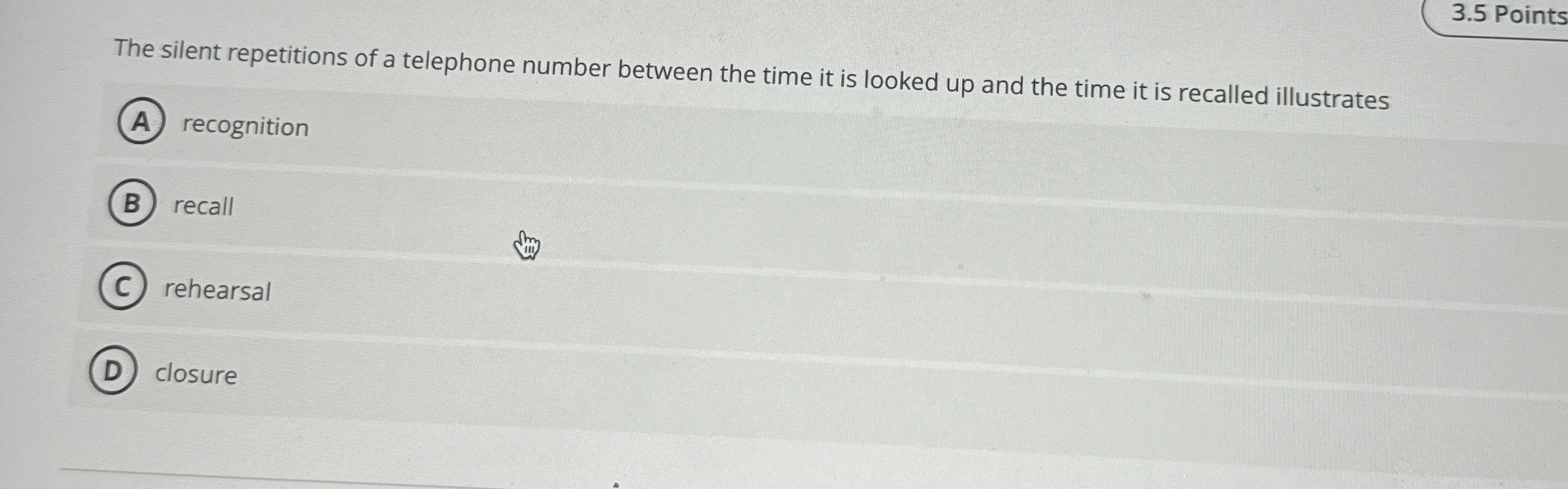Solved 3.5 ﻿PointsThe silent repetitions of a telephone | Chegg.com