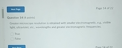 Solved Page 14 ﻿of 22Question 14 (4 ﻿points)Greater | Chegg.com