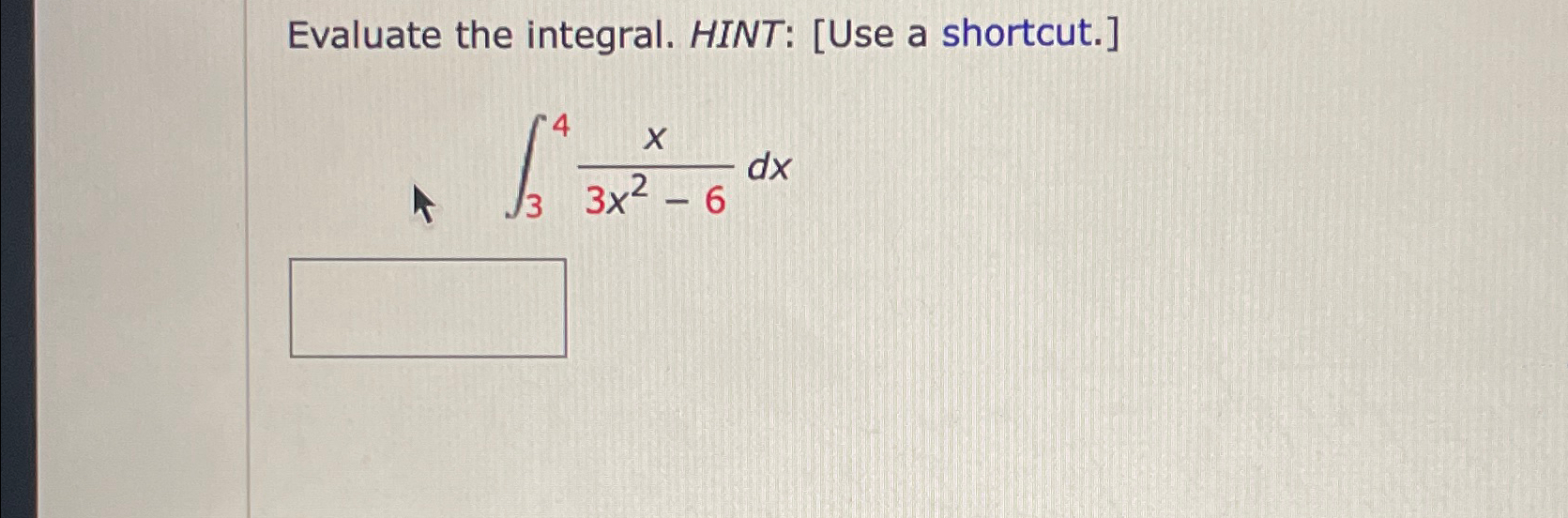 Solved Evaluate the integral. HINT: [Use a | Chegg.com