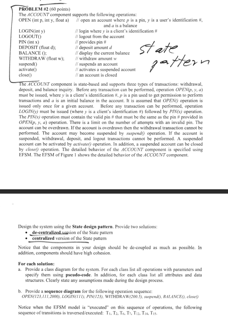 Solved PROBLEM \#2 (60 ﻿points)The \( ﻿A C C O U N T \) | Chegg.com