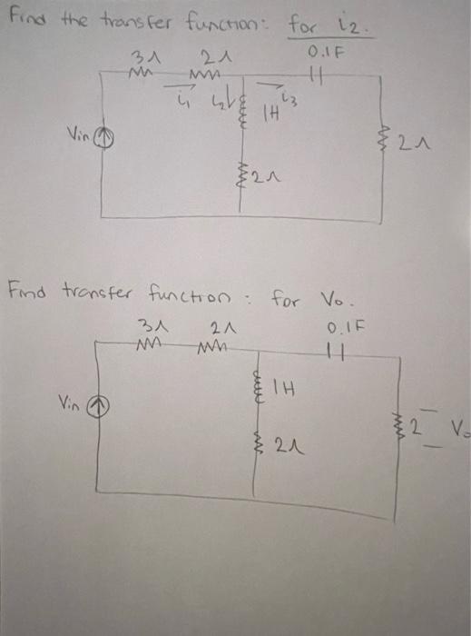 Solved Please use the Easiest Method to find the Transfer | Chegg.com