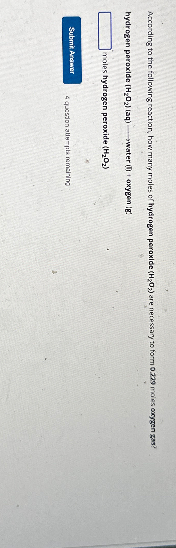 Solved According to the following reaction, how many moles | Chegg.com