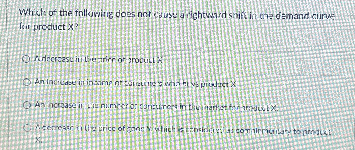 Solved Which of the following does not cause a rightward | Chegg.com