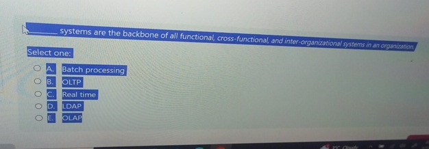 Solved systems are the backbone of all functional, | Chegg.com