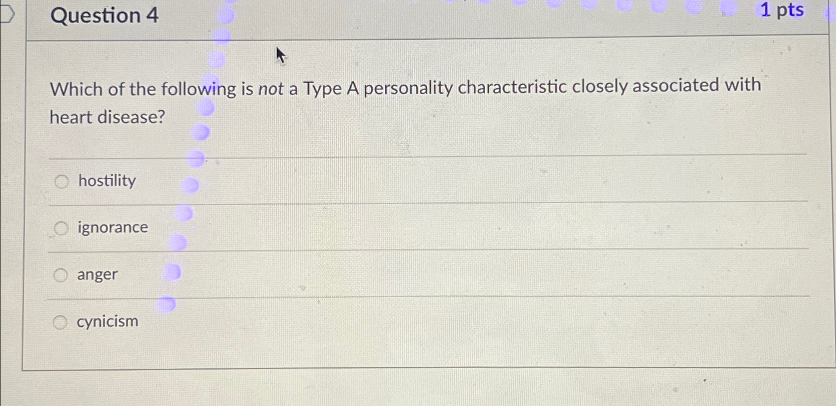 Solved Question 41 ﻿ptsWhich of the following is not a Type | Chegg.com