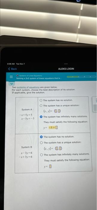 Solved 8:06 AM Tue Nov 7