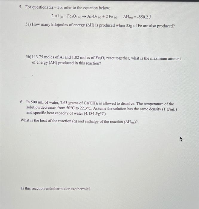 Solved 2. For questions 2a - 2e, refer to the compounds | Chegg.com