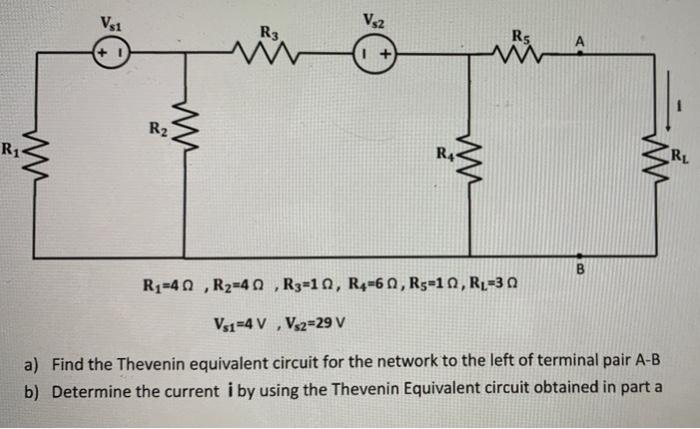Solved Vsi Vs2 R3 R5 + WA + R2 R1 w R4 RL R2-40 ,R2=40, | Chegg.com