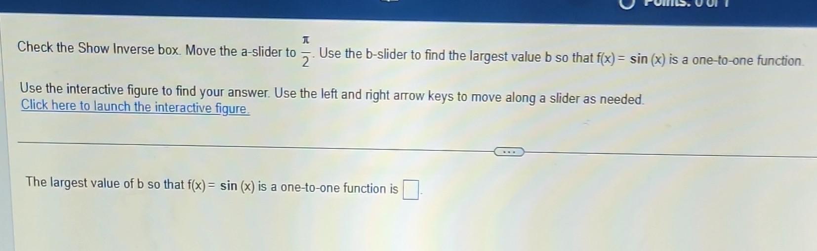 Solved Check the Show Inverse box. Move the a-slider to 2π. | Chegg.com