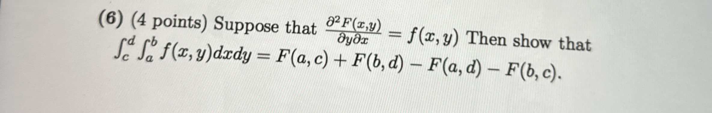 Solved (6) (4 ﻿points) ﻿Suppose that | Chegg.com