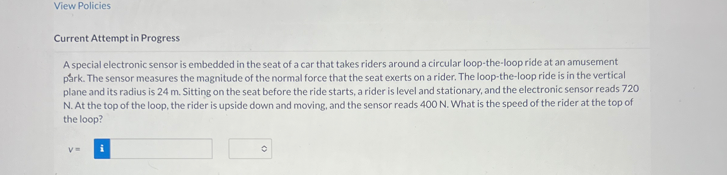 Solved View PoliciesCurrent Attempt in ProgressA special | Chegg.com