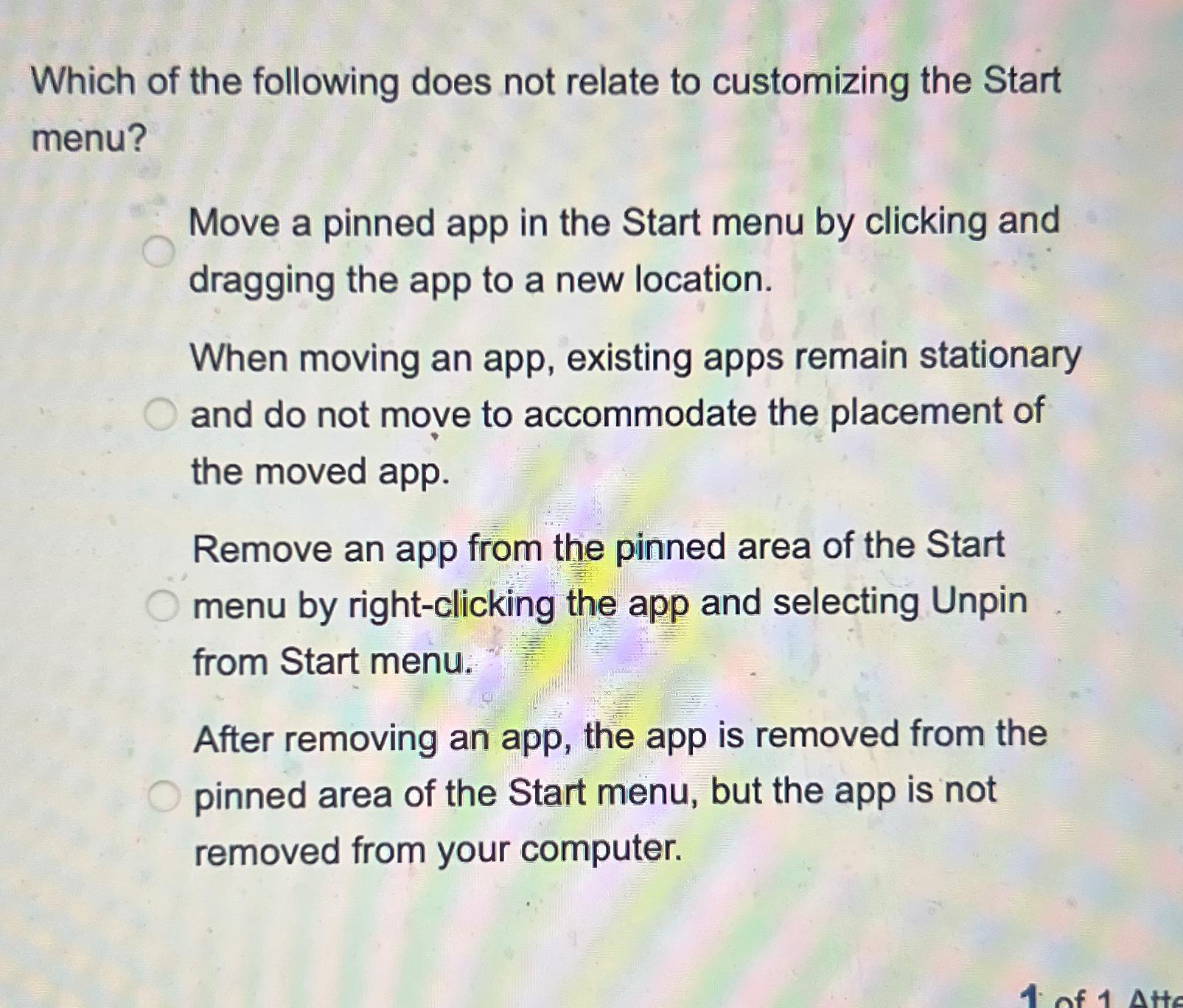 Solved Which of the following does not relate to customizing | Chegg.com