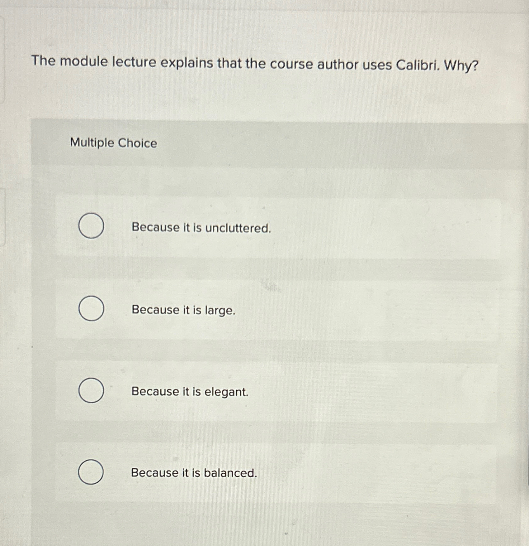 Solved The module lecture explains that the course author | Chegg.com