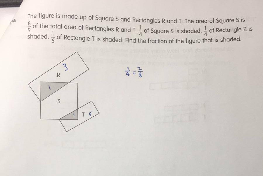 Solved The figure is made up of Square S and Rectangles R | Chegg.com