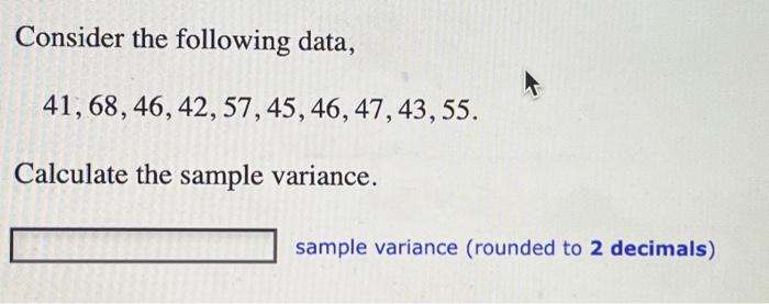 Solved Consider the following data, | Chegg.com